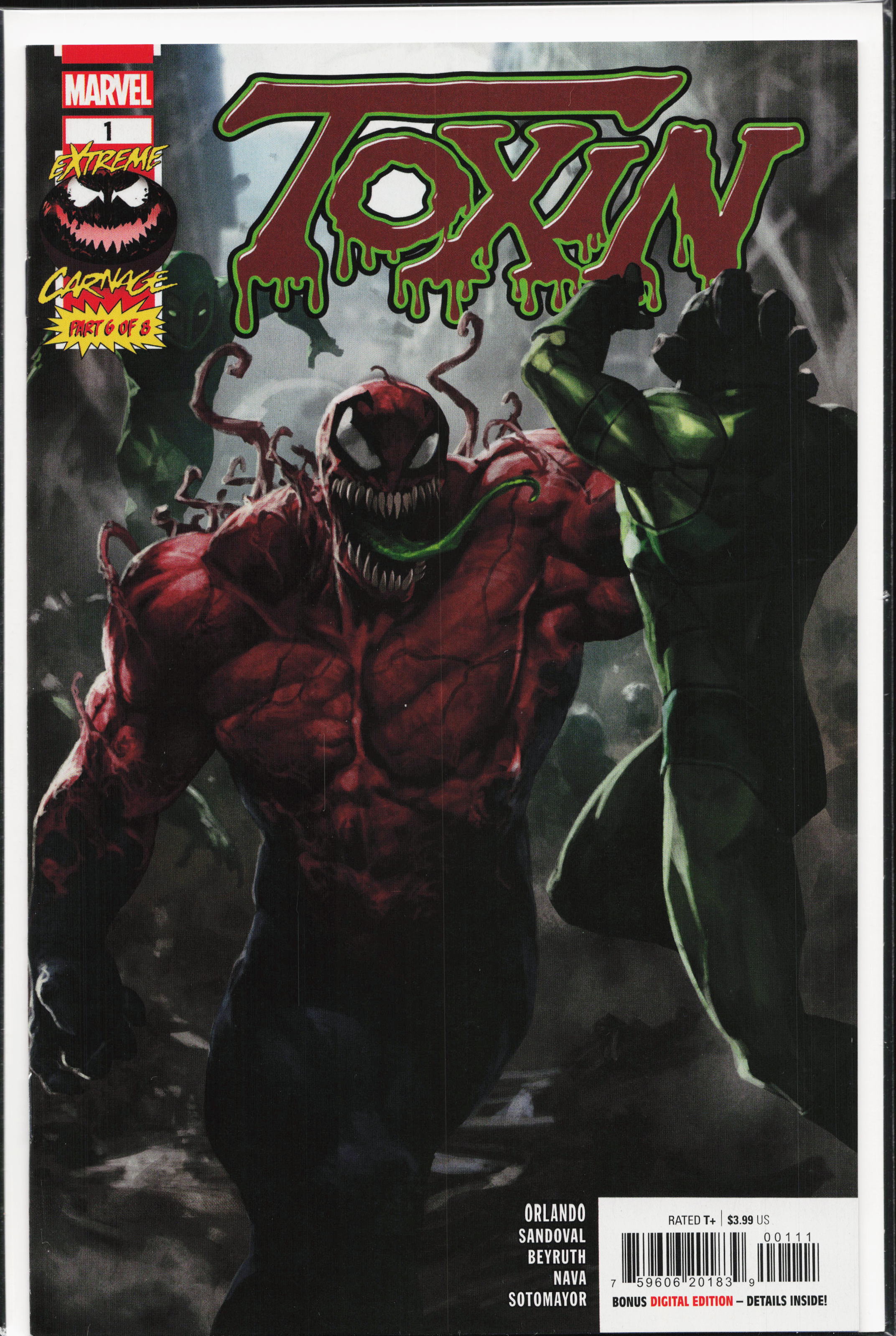 Extreme Carnage: Toxin (2021) Toxin | Comic Books - Modern Age, Marvel ...