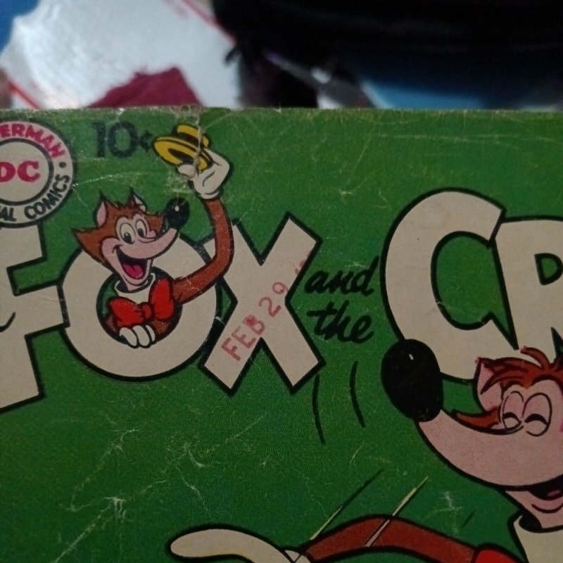 THE FOX AND THE CROW #55 DC comics 1959 silver age funny animal cartoon ...