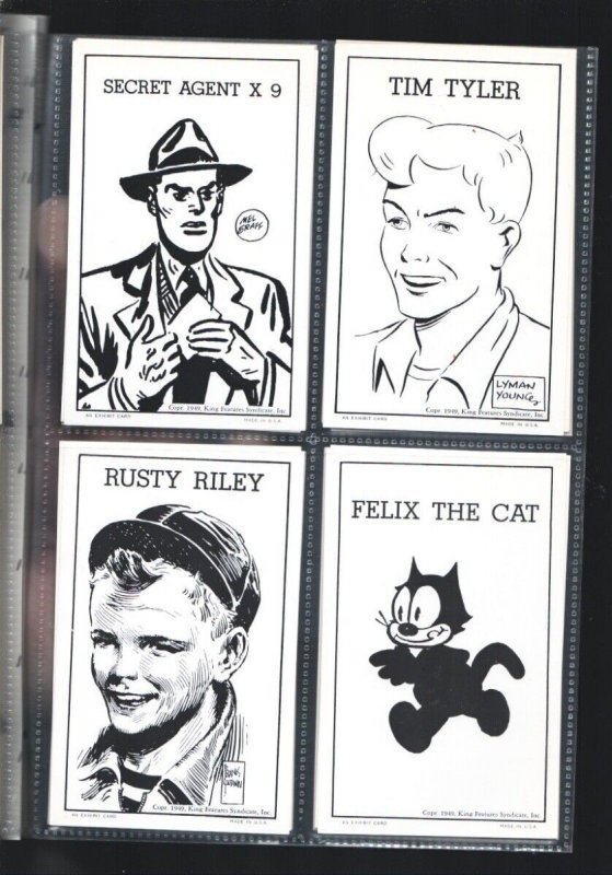 Newspaper Comic Strip Character Exhibit Card Set 1949-40 card set-King ...