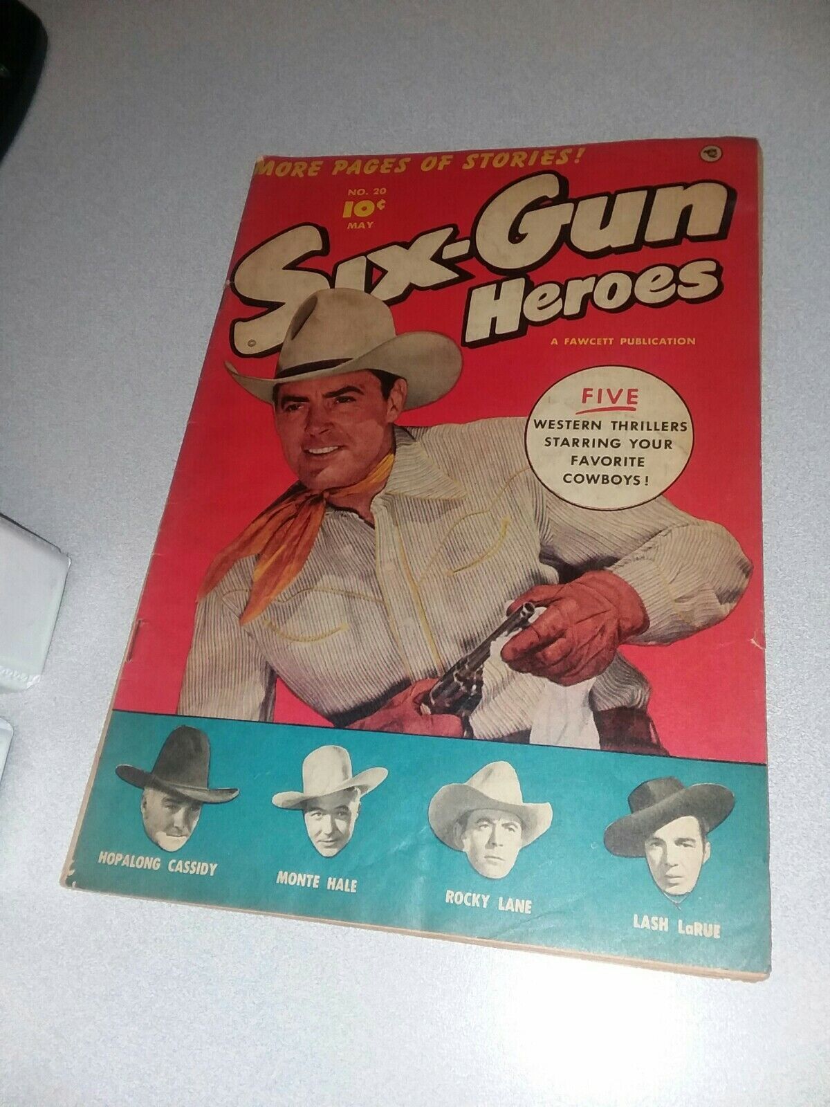 Six-Gun Heroes #20 fawcett comics 1953 golden age western hopalong ...