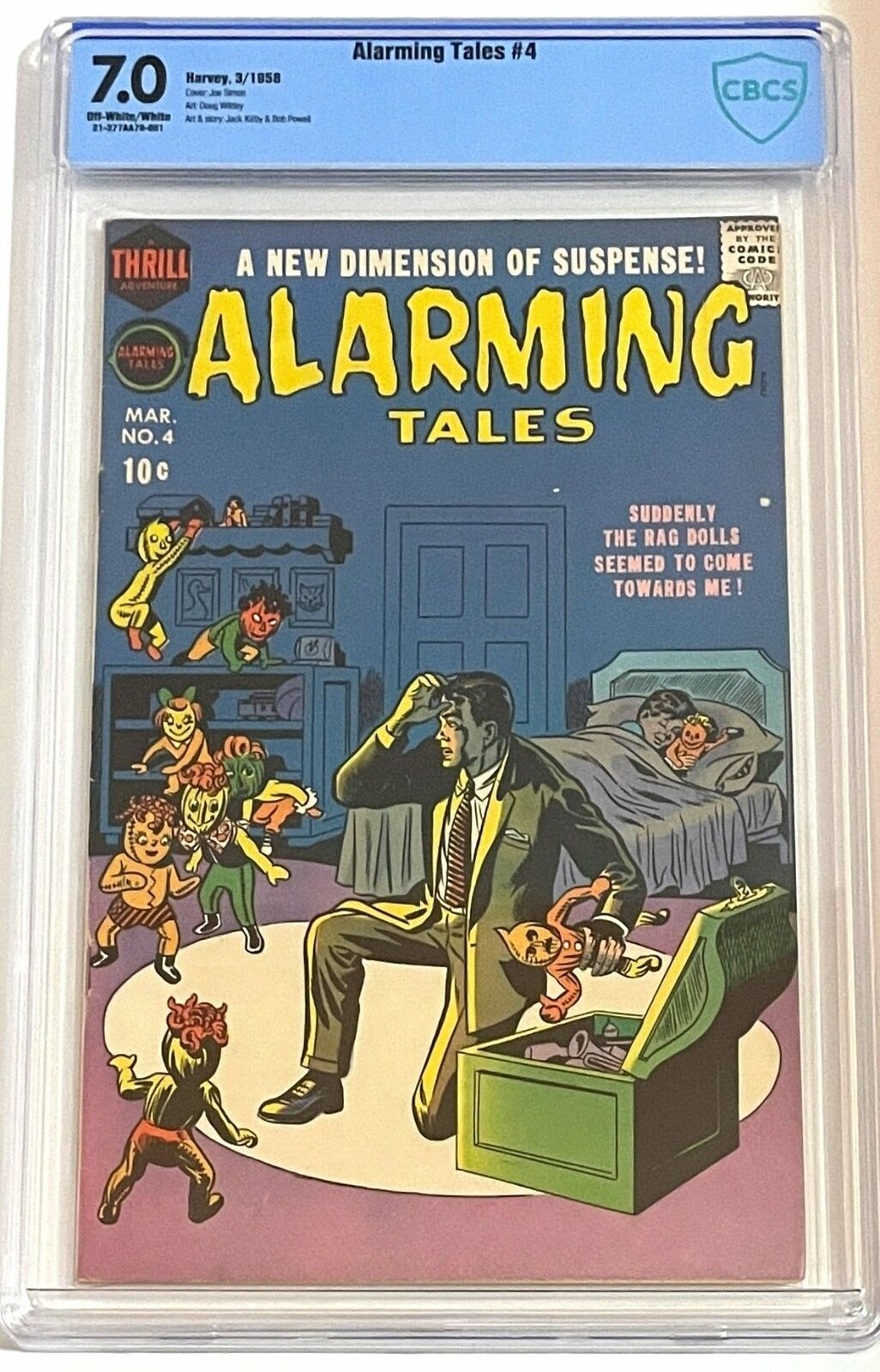 Alarming Tales #4 (1957) - CBCS 7.0 FN/VF *Joe Simon Cover/Kirby Art ...