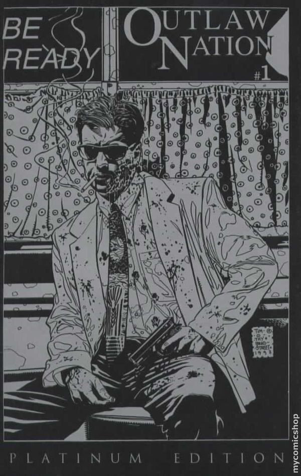 Outlaw Nation #1 VF+ Platinum Variant Cover TIM Bradstreet CRY for Dawn ...