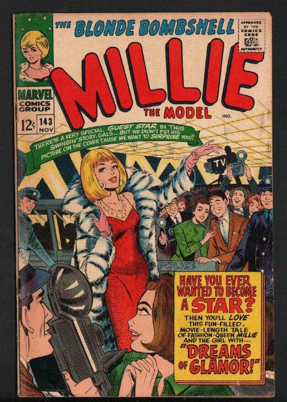 Millie the Model #143 1966 Marvel Paper Dolls Pin-Up | Comic Books ...
