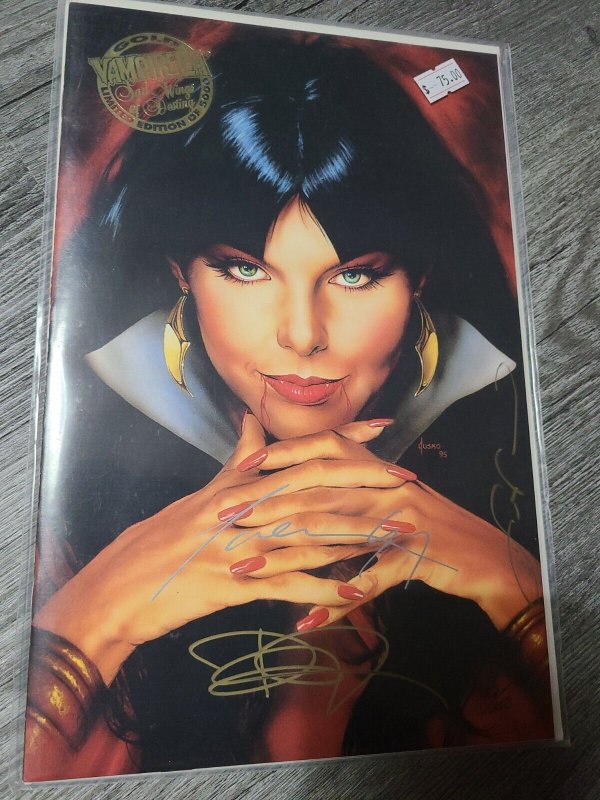 Signed Vampirella Sad Wings Of Destiny Gold Edition CoA | Comic Books ...