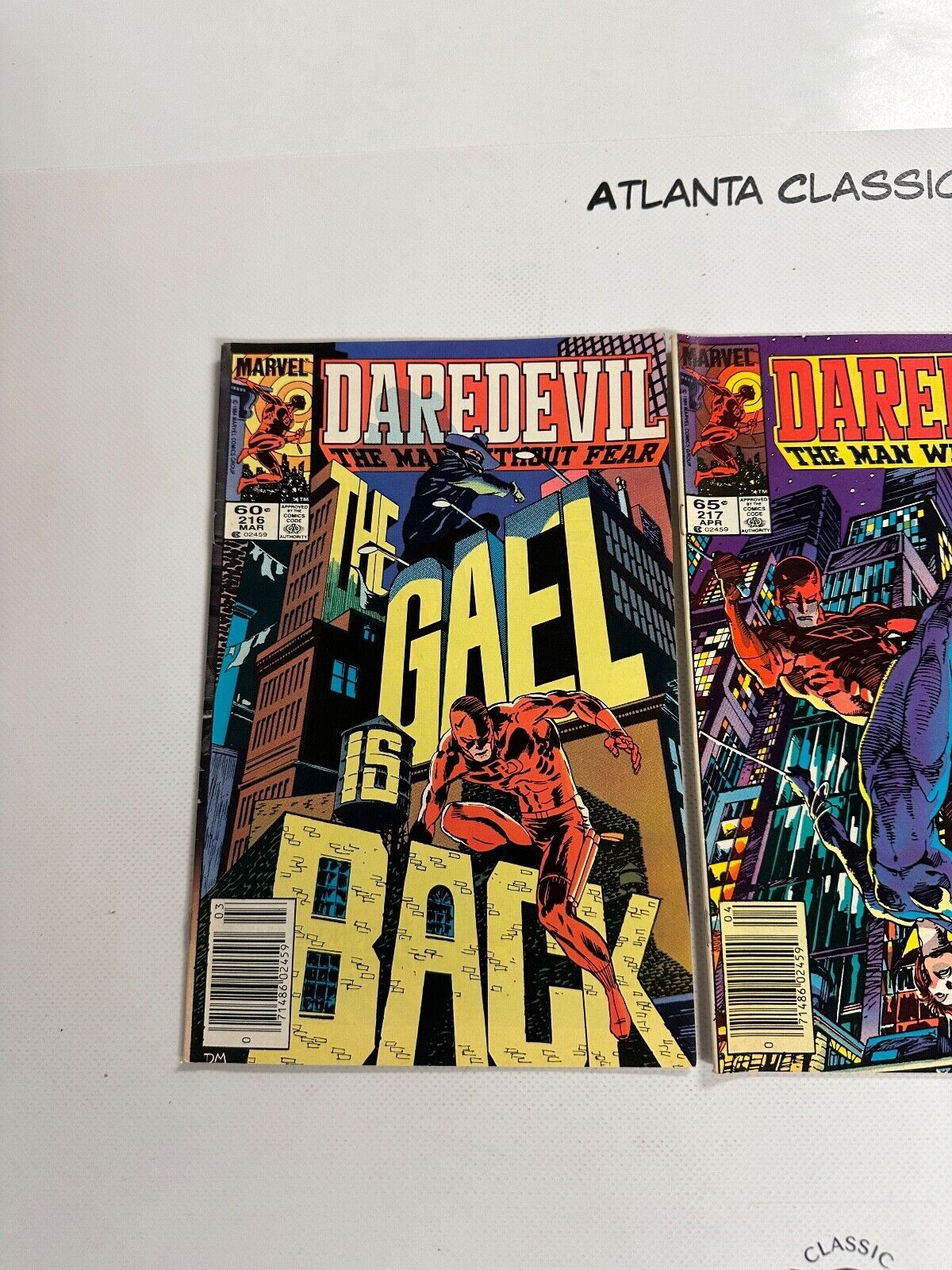 3 Daredevil Marvel Comic Books # 216 217 218 Avengers Hulk Thor 91 CT3 ...