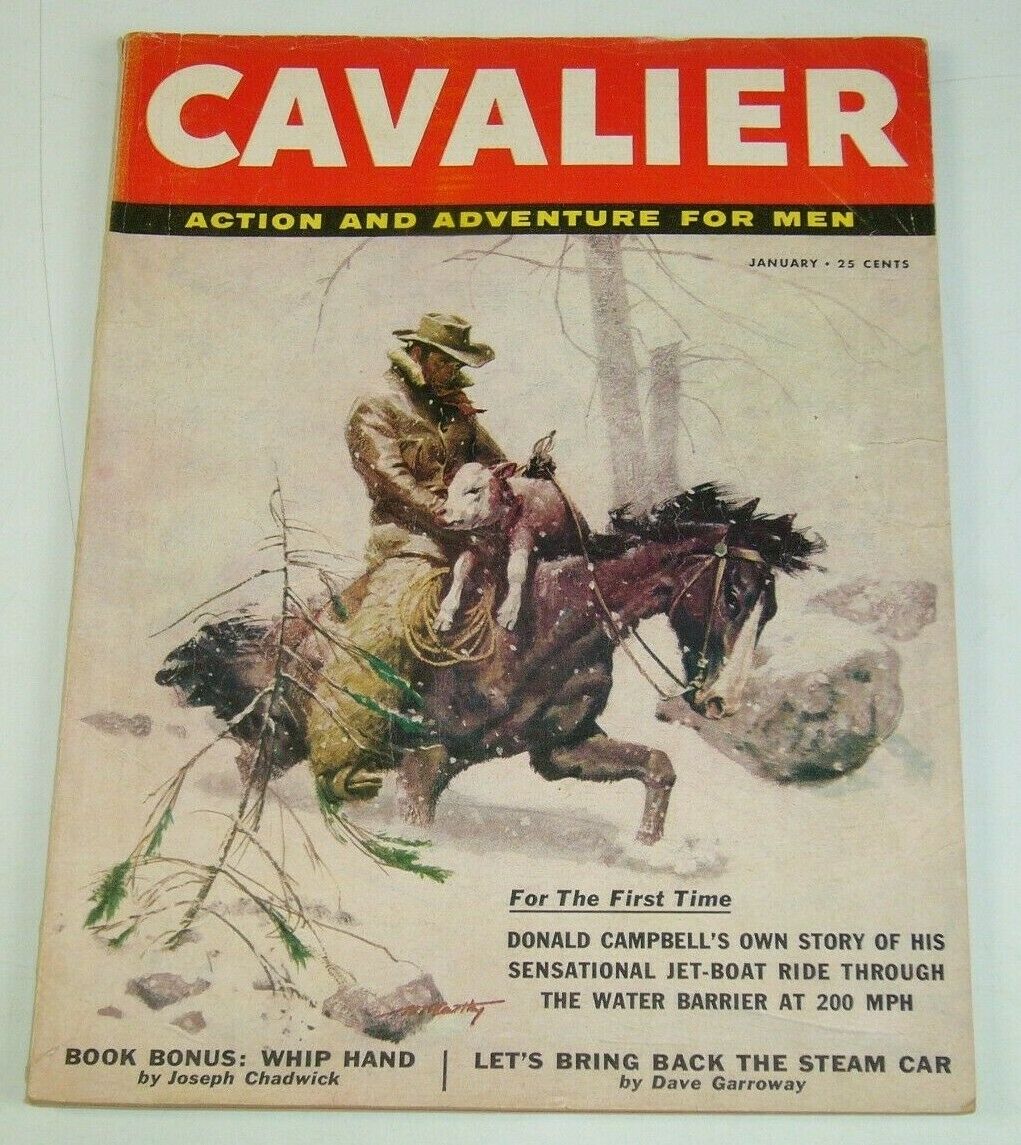Cavalier Magazine Vol. 4 #31 January 1956 steam cars - boat ride at 200 ...