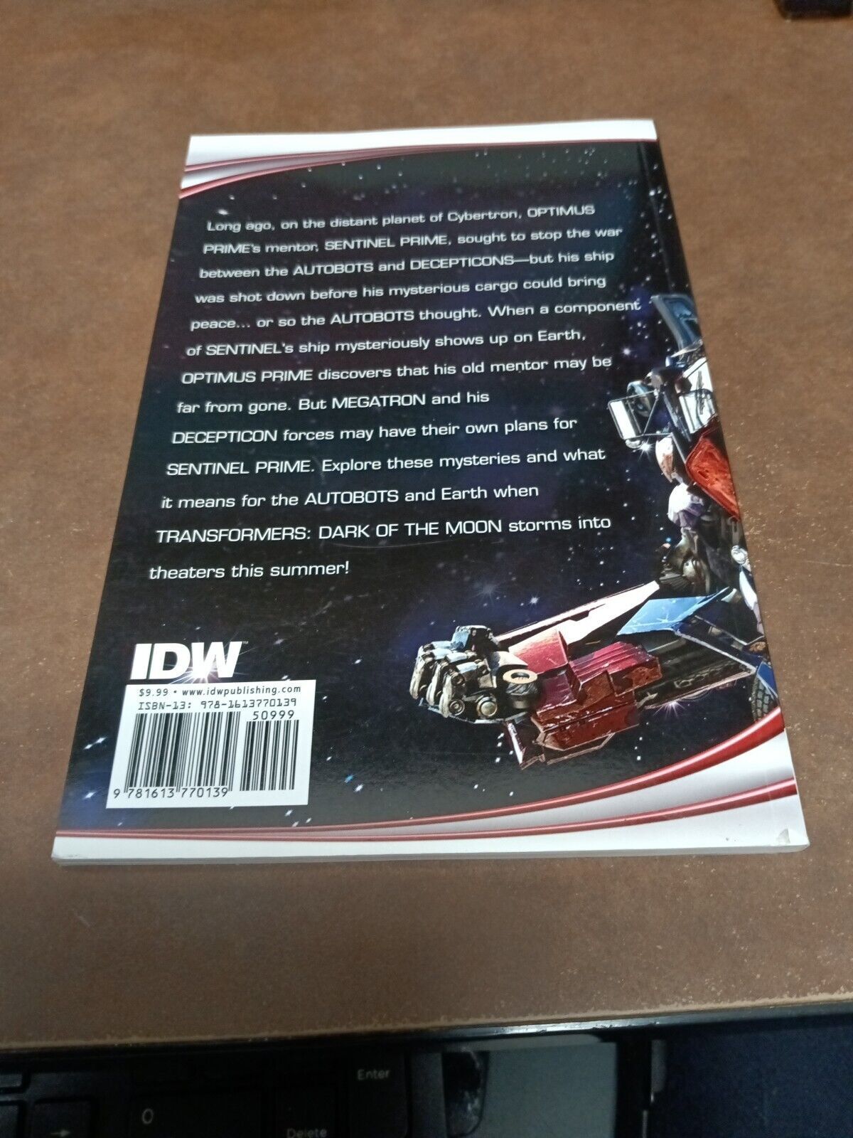 Transformers "Dark of the Moon" Movie Adaptation (2011) IDW comics TPB ...