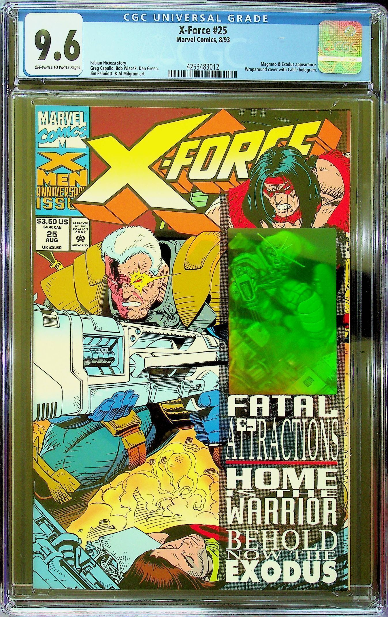 X-Force #25 (1993) - CGC 9.6 - Cert#4253483012 | Comic Books - Modern ...