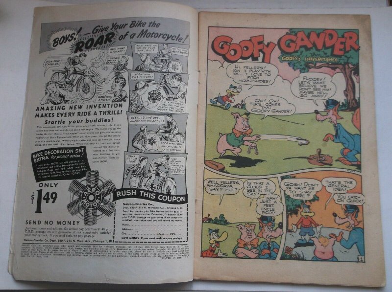 Standard Comics: Goofy Comics #26, Early Frank Frazetta's Art, 1947, VG ...