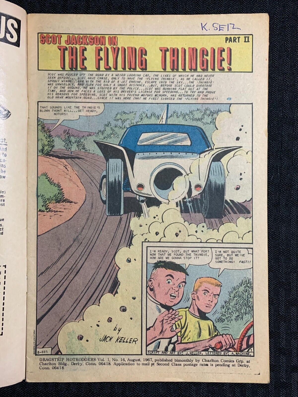 1967 DRAG-STRIP HOTRODDERS #16 VG 4.0 The Flying Thingy / Charlton ...