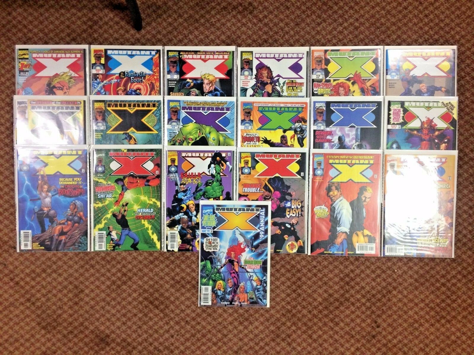 Mutant X #1-18 Plus Annual Comic Book Set Marvel 1998 | Comic Books ...