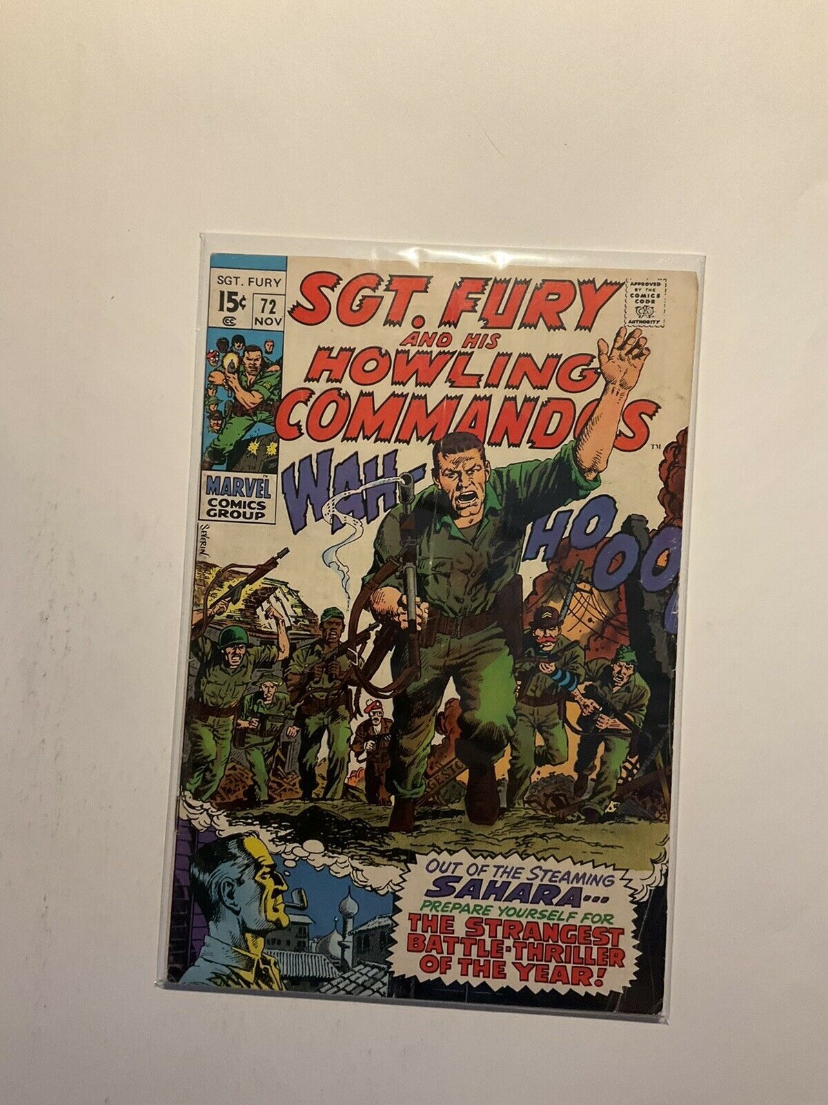 Sgt Fury And His Howling Commandos 72 Fine- fn- 5.5 Subfold Marvel ...