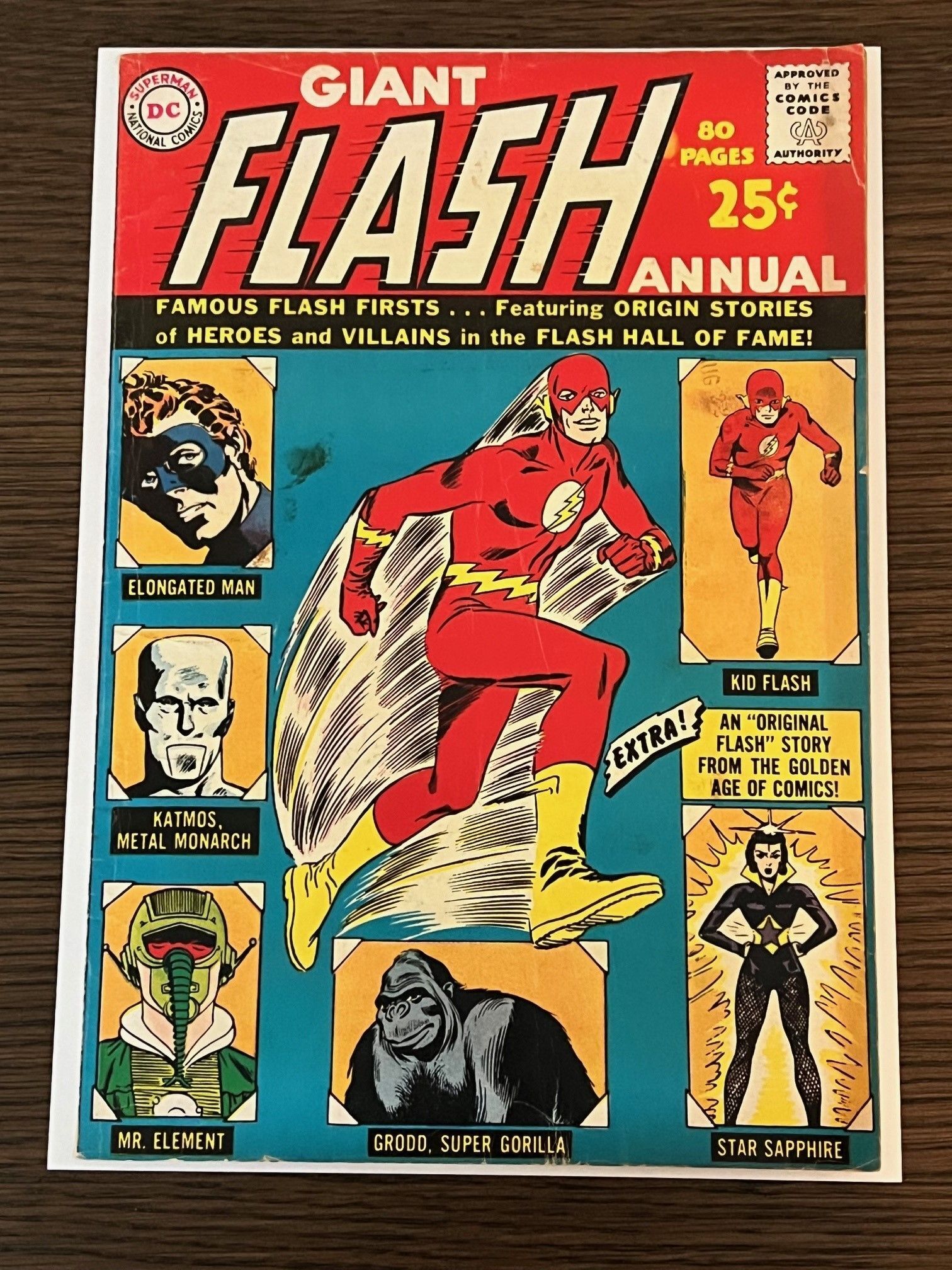 Flash Annual 1 (1963). VG. Origin Elongated Man & Kid Flash-r. Origin ...