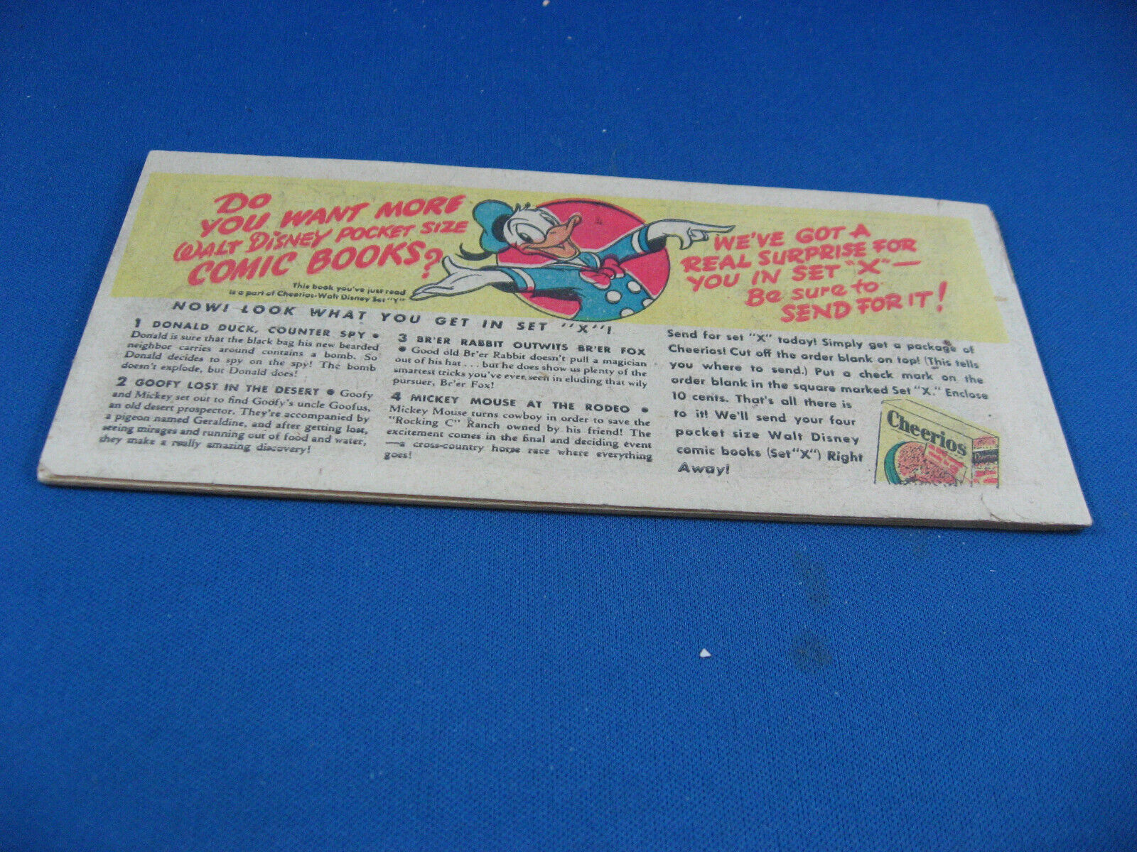 Cheerios Promo Mickey Mouse Meets the Wizard Y-4 VG 1952 | Comic Books ...