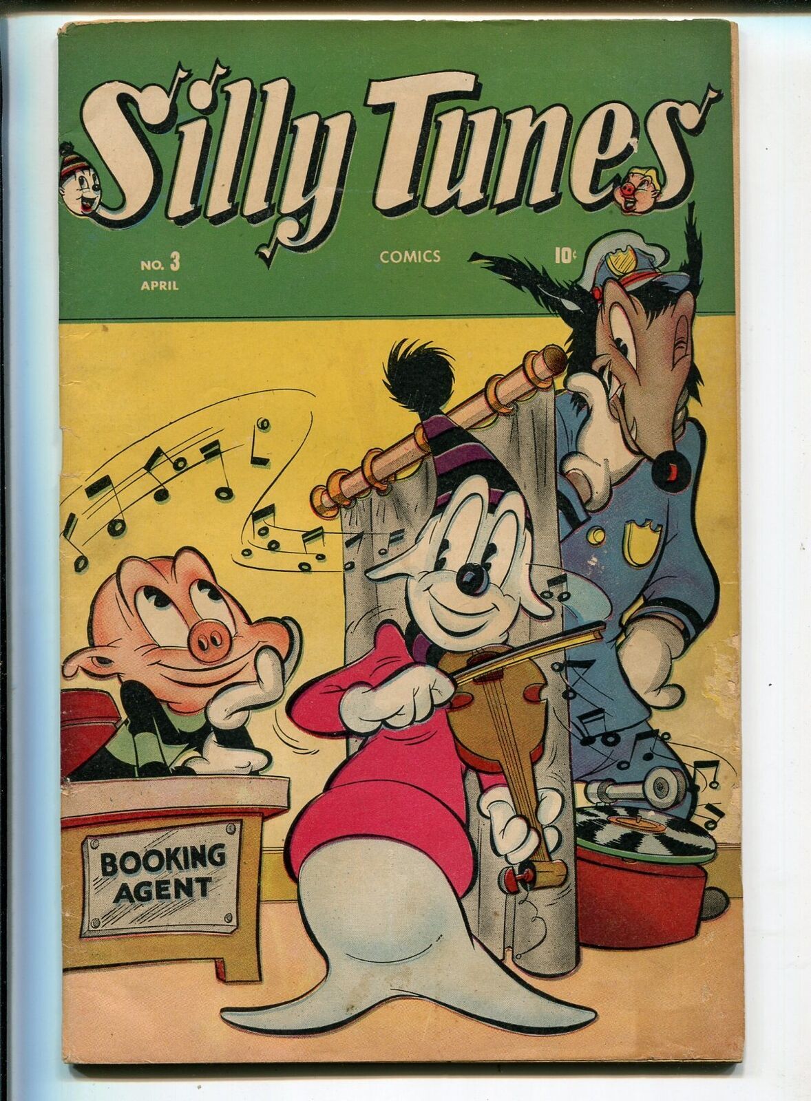 Silly Tunes #3 1945-Timely-Ziggy Pig-Silly Seal-slapstick humor-VG ...