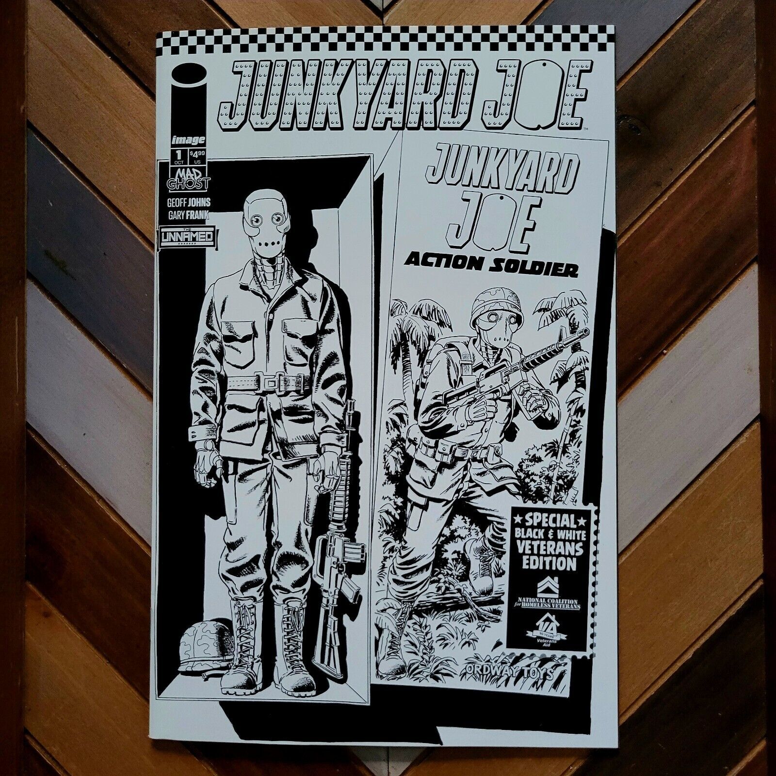 JUNKYARD JOE #1 NM (Image Comics 2022) VIETNAM WAR series, B&W Veterans ...