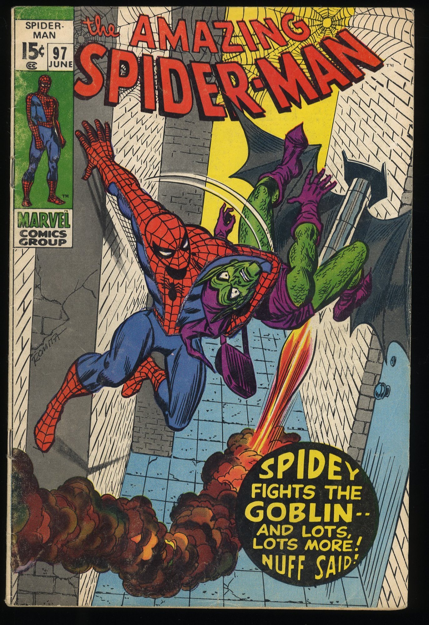 Amazing Spider-Man #97 VG+ 4.5 Drug Issue! Green Goblin! No CCA ...