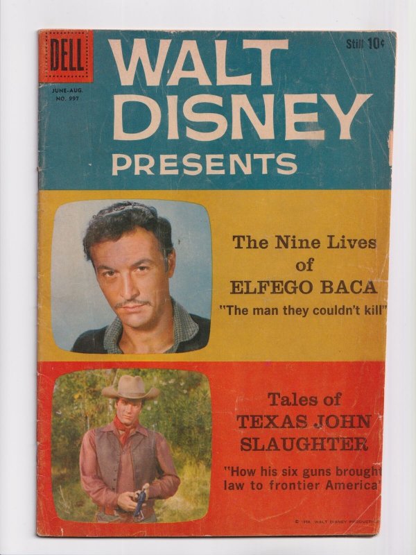 Four Color #997 Walt Disney Presents 1959 Dell Comic Book TV Show Photo ...