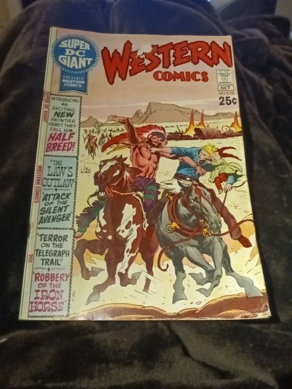 DC SUPER GIANT WESTERN COMICS #S-15 (DC 1970) Joe Kubert Cover Bronze ...