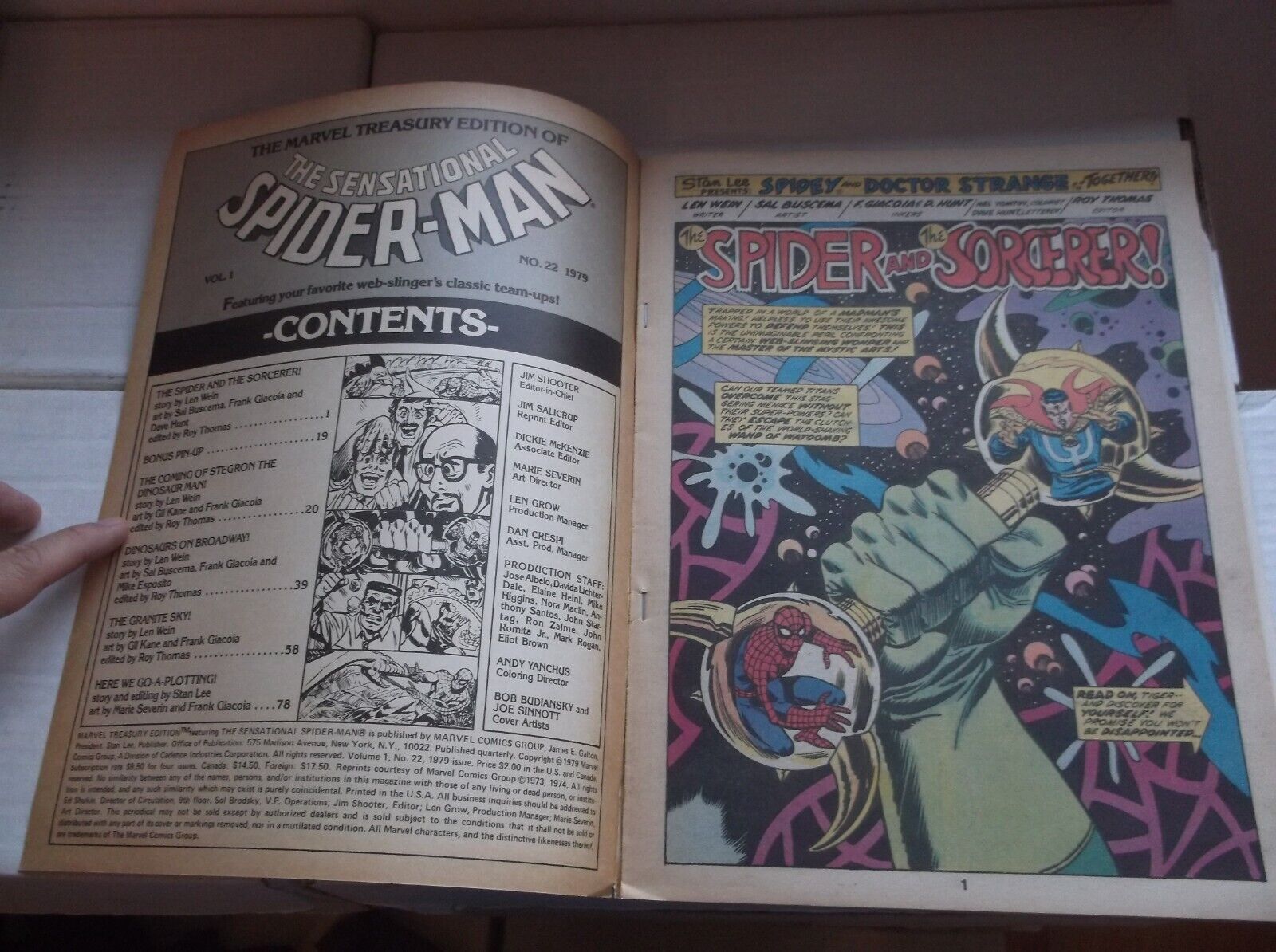 Marvel Treasury Edition: the Sensational Spider-Man #22, 1979, VF- (7.5 ...