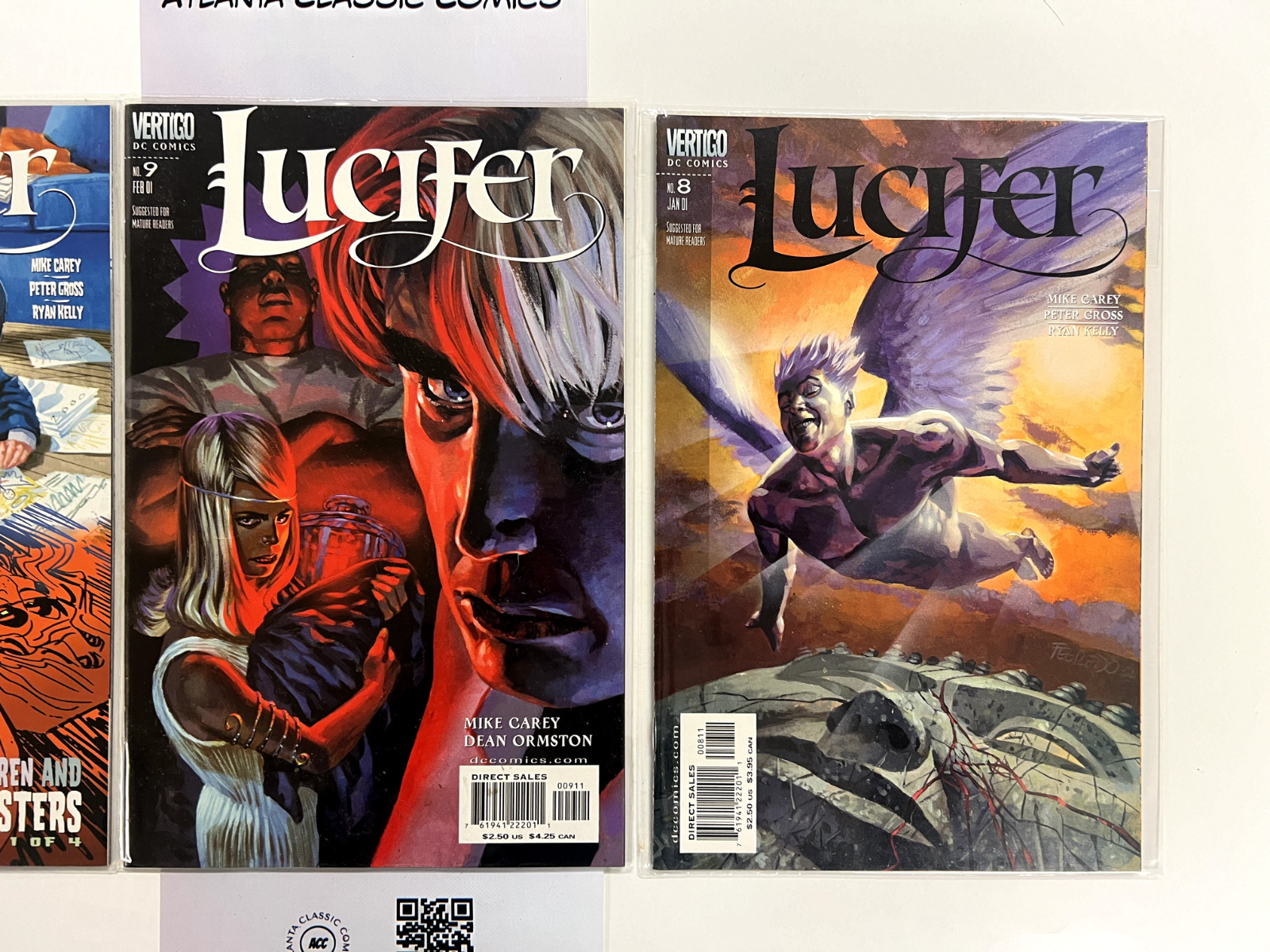 3 Lucifer DC Comic Books # 8 9 10 Superman Wonder Woman Batman Robin 30 ...