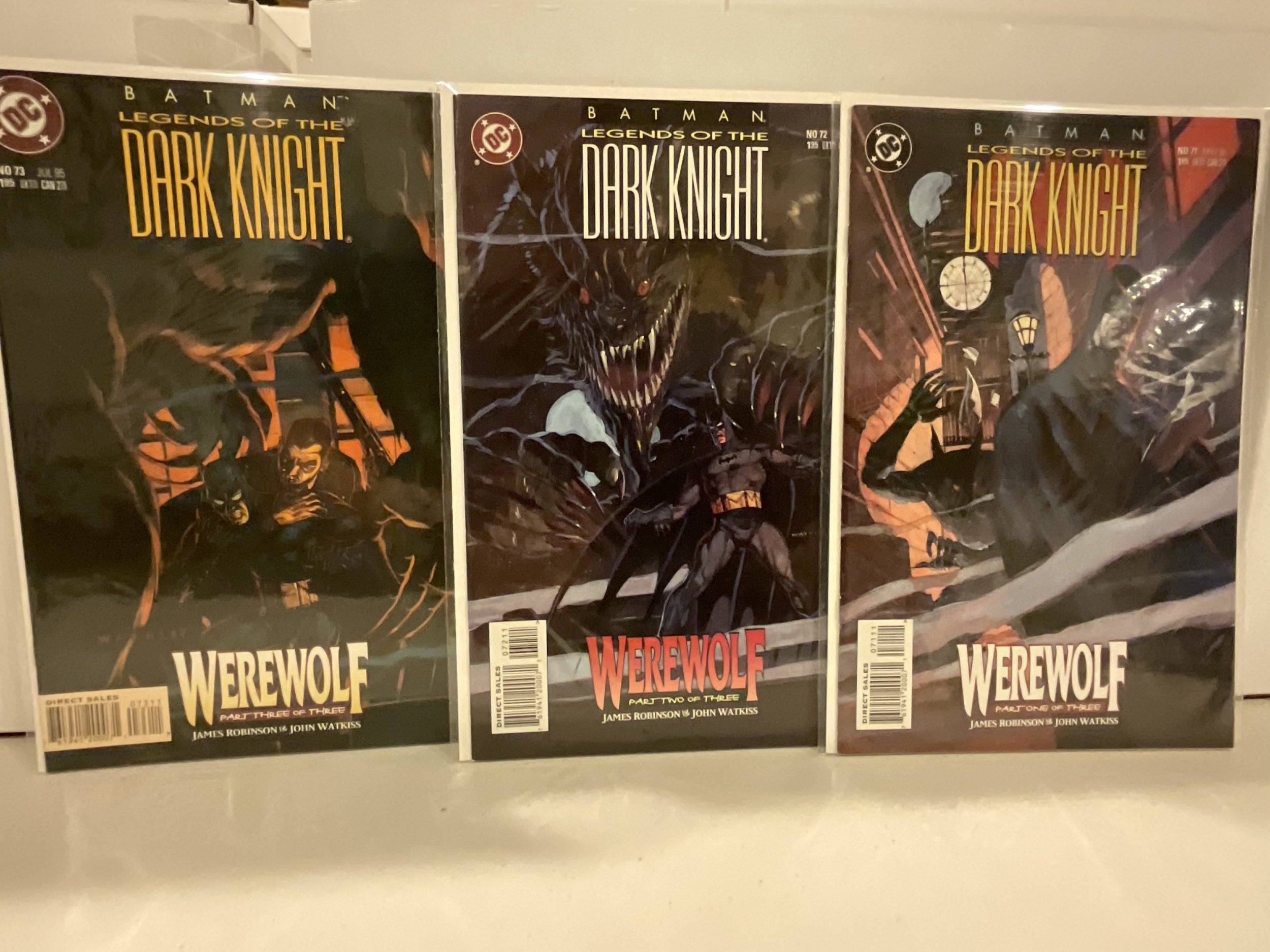 Batman: Legends of the Dark Knight 71-73 “Werewolf” Set Robinson ...