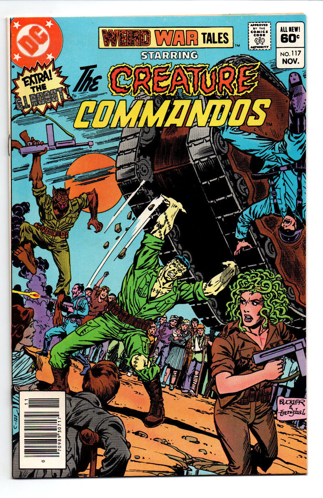 Weird War Tales #117 newsstand - Creature Commandos - Horror - 1982 ...