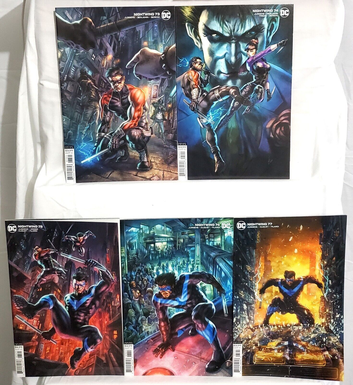 NIGHTWING #73 - 77 Alan Quah Minimal Trade Variant Covers (DC 2020 ...