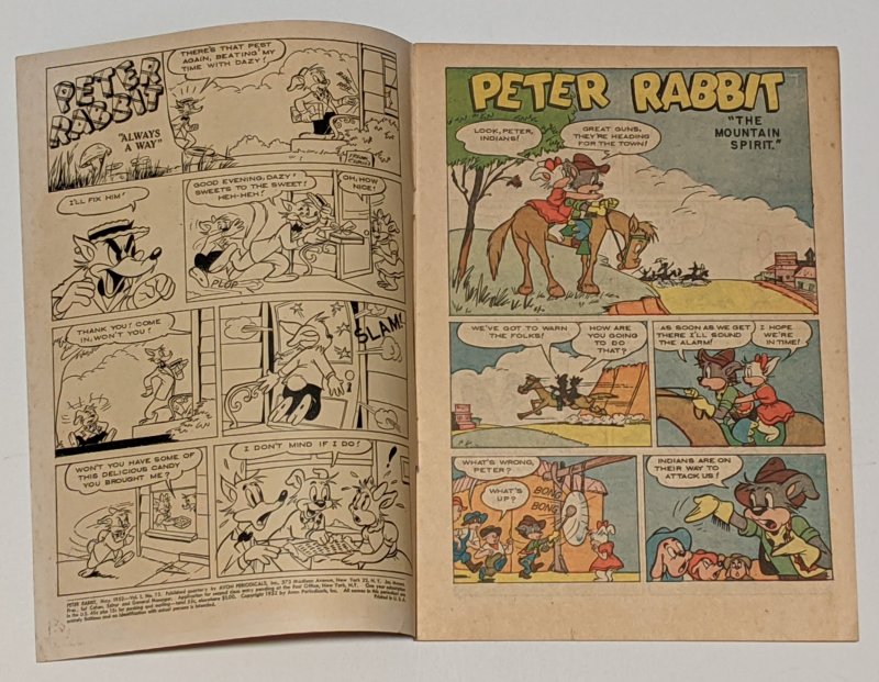 Peter Rabbit Comics #13 (May 1952, Avon) FN+ 6.5 | Comic Books - Modern ...