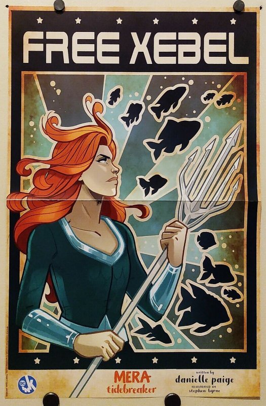 DC Free Xebel Mera Tidebreaker Byrne Folded Promo Poster (17"x11") New ...