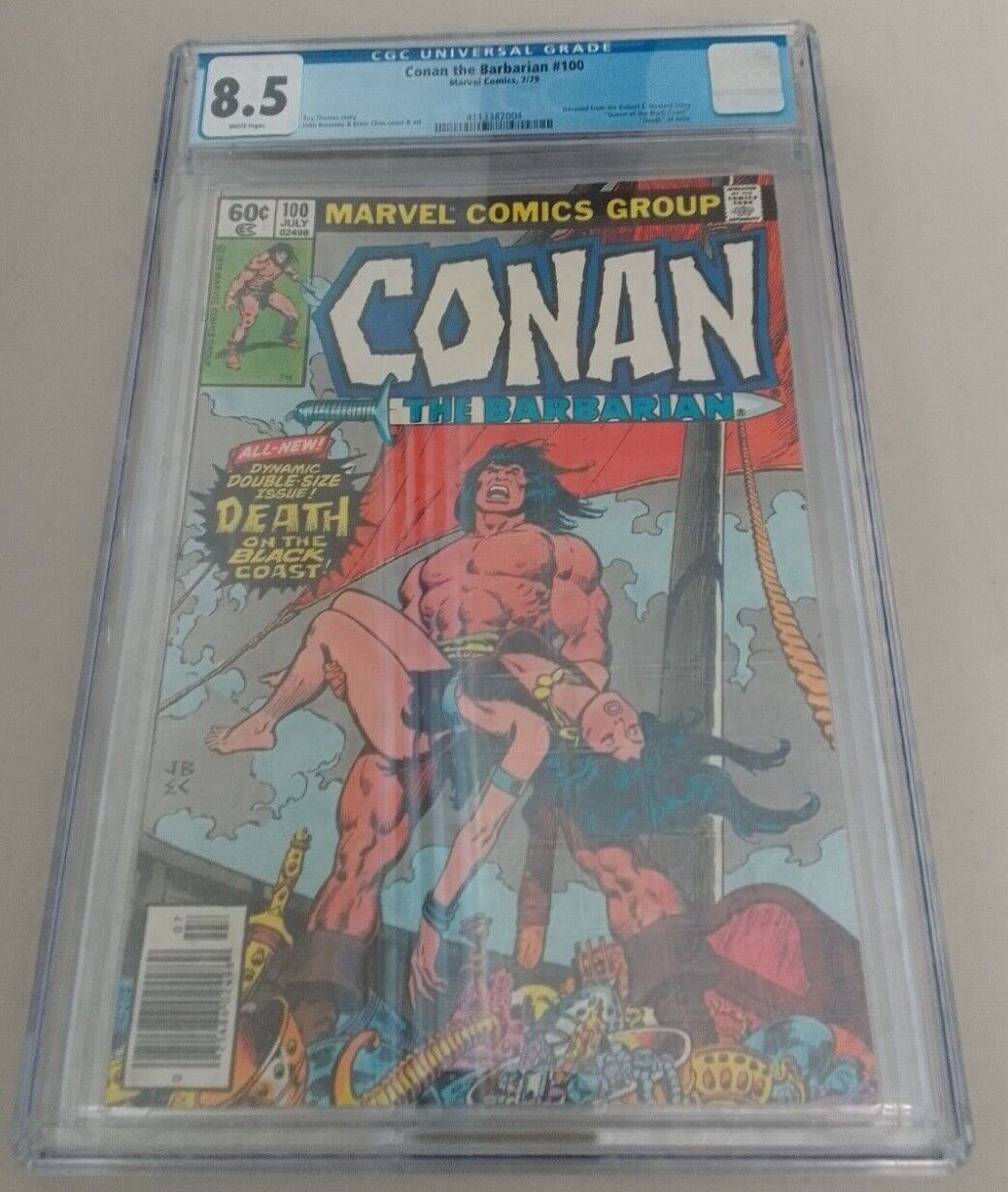 Marvel Conan the Barbarian #100 CGC 8.5 1979 Thomas Buscema Chan 090122 ...