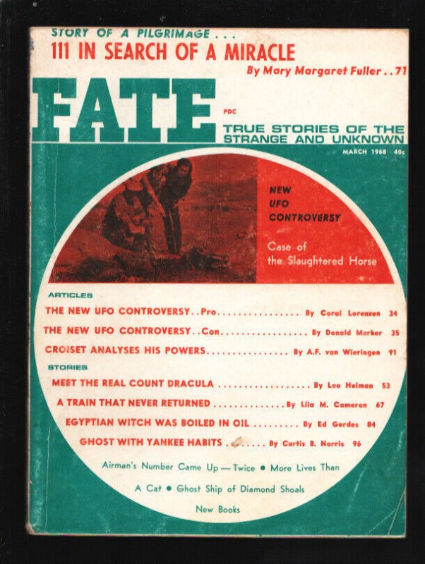 Fate 3/1968-Clark-The Real Count Dracula-UFO Controversy-Mystic occult ...