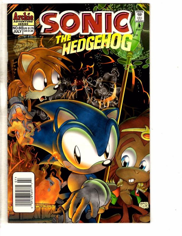 Sonic The Hedgehog # 60 NM- Archie Adventure Series Comic Book Knuckles ...