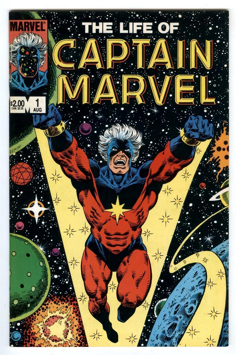The Life of CAPTAIN MARVEL #1 MARVEL 1985 CLASSIC Jim Starlin THANOS ...