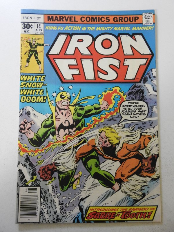 Iron Fist #14 (1977) FN- Condition! 1st appearance of Sabretooth! 1 in ...