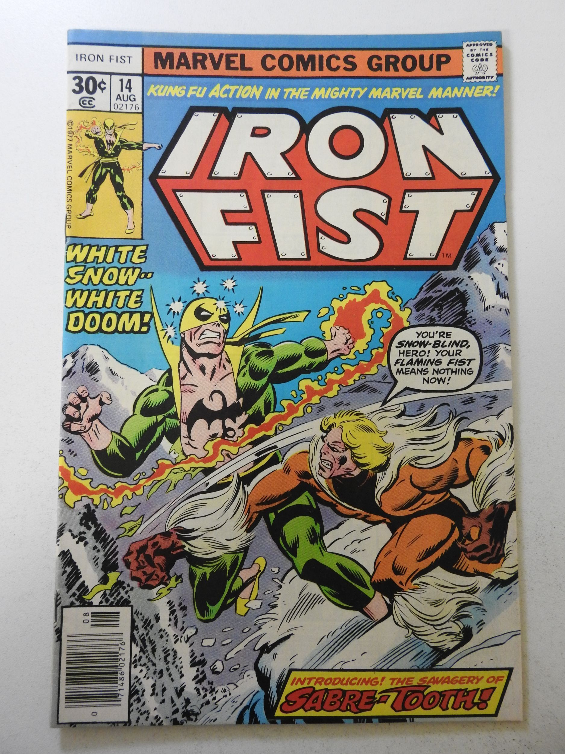 Iron Fist #14 (1977) FN- Condition! 1st appearance of Sabretooth! 1 in ...