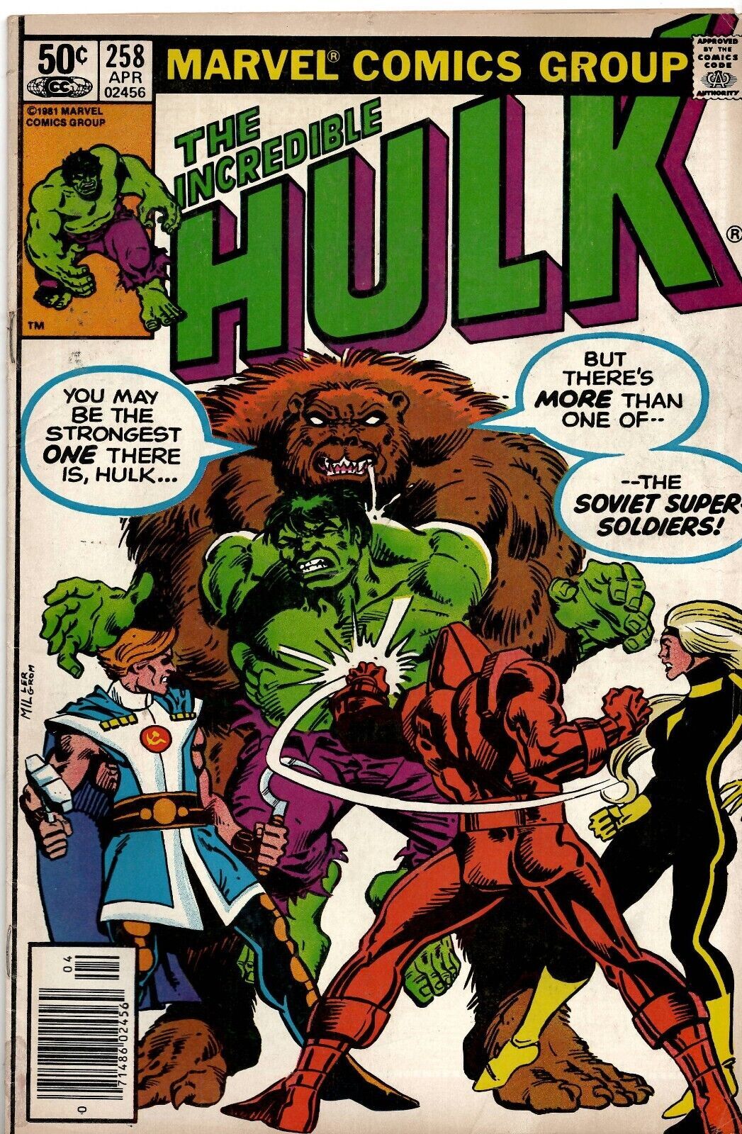 Incredible Hulk #258 VINTAGE 1981 Marvel Comics 1st Ursa Major | Comic ...
