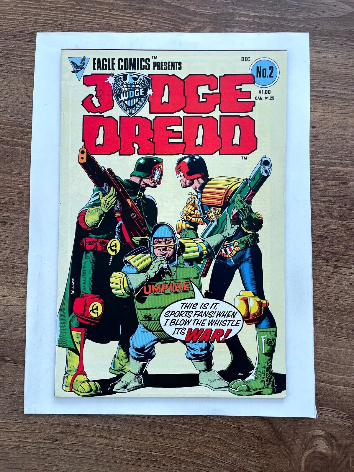 Judge Dredd # 2 NM Eagle Comics Comic Book Bolland Cover Art 16 J837 ...