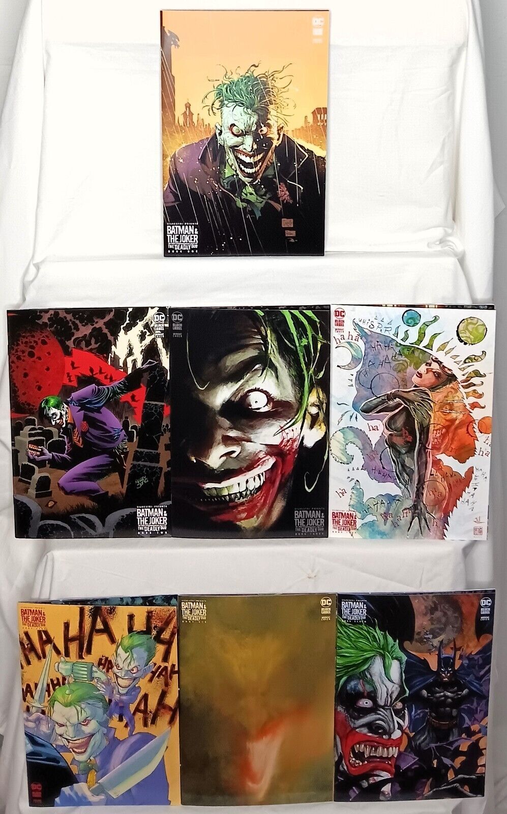 BATMAN and the JOKER the DEADLY DUO #1 - 7 Variant Cover C Set DC ...