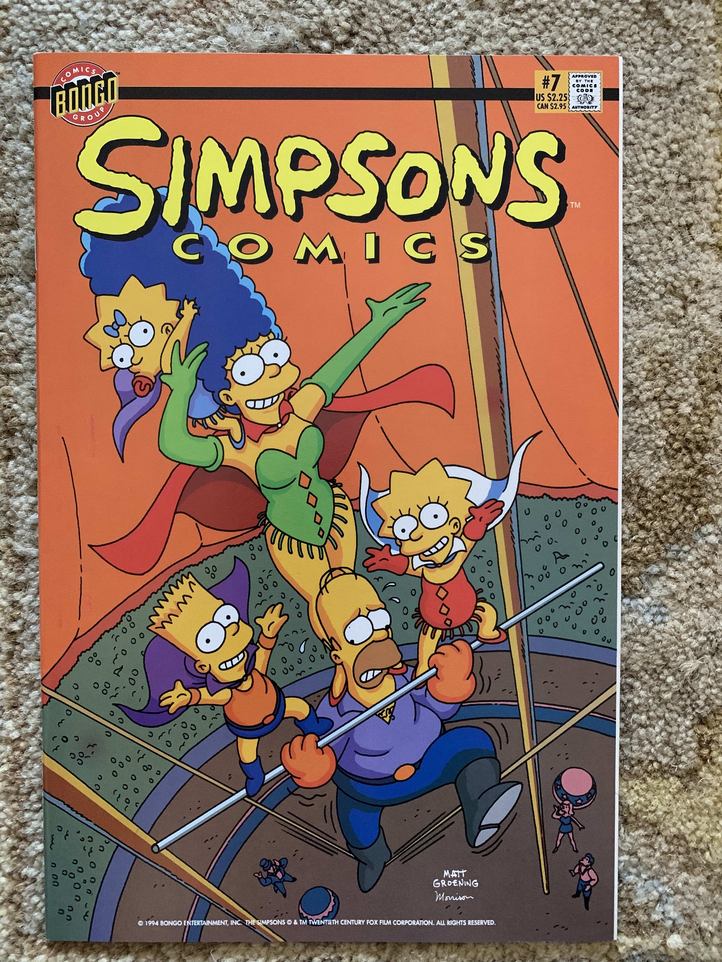 Simpsons Comics #7 (1994) | Comic Books - Modern Age, Bongo, Simpsons ...