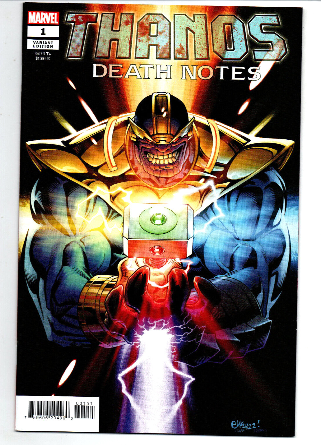 Thanos Death Notes #1 1:50 Ed Mcguinness Variant - 2022 - NM | Comic ...