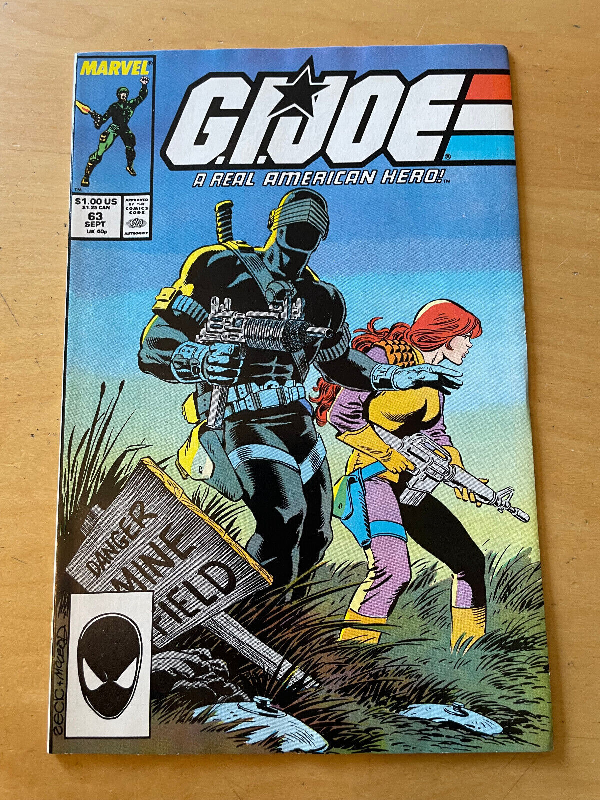 G.I. Joe 63 A Real American Hero 1982 series Marvel comics Snake Eyes ...