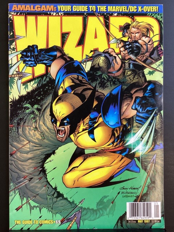 Wizard Magazine #69 Wolverine Ka-Zar Amalgam Comics Alex Ross Sandman ...