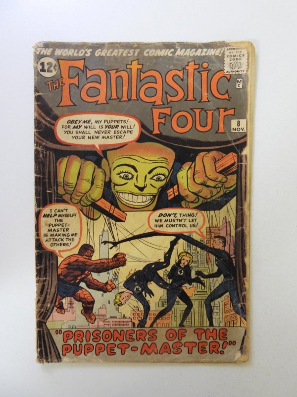 Fantastic Four #8 (1962) 1st appearance of Puppet Master see ...
