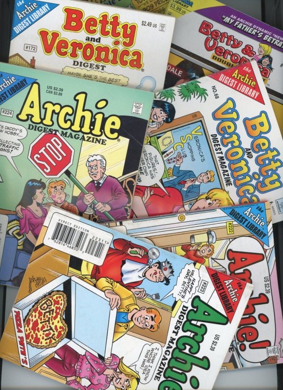You Choose Archie Betty and Veronica Jughead Digests Double Digests ...