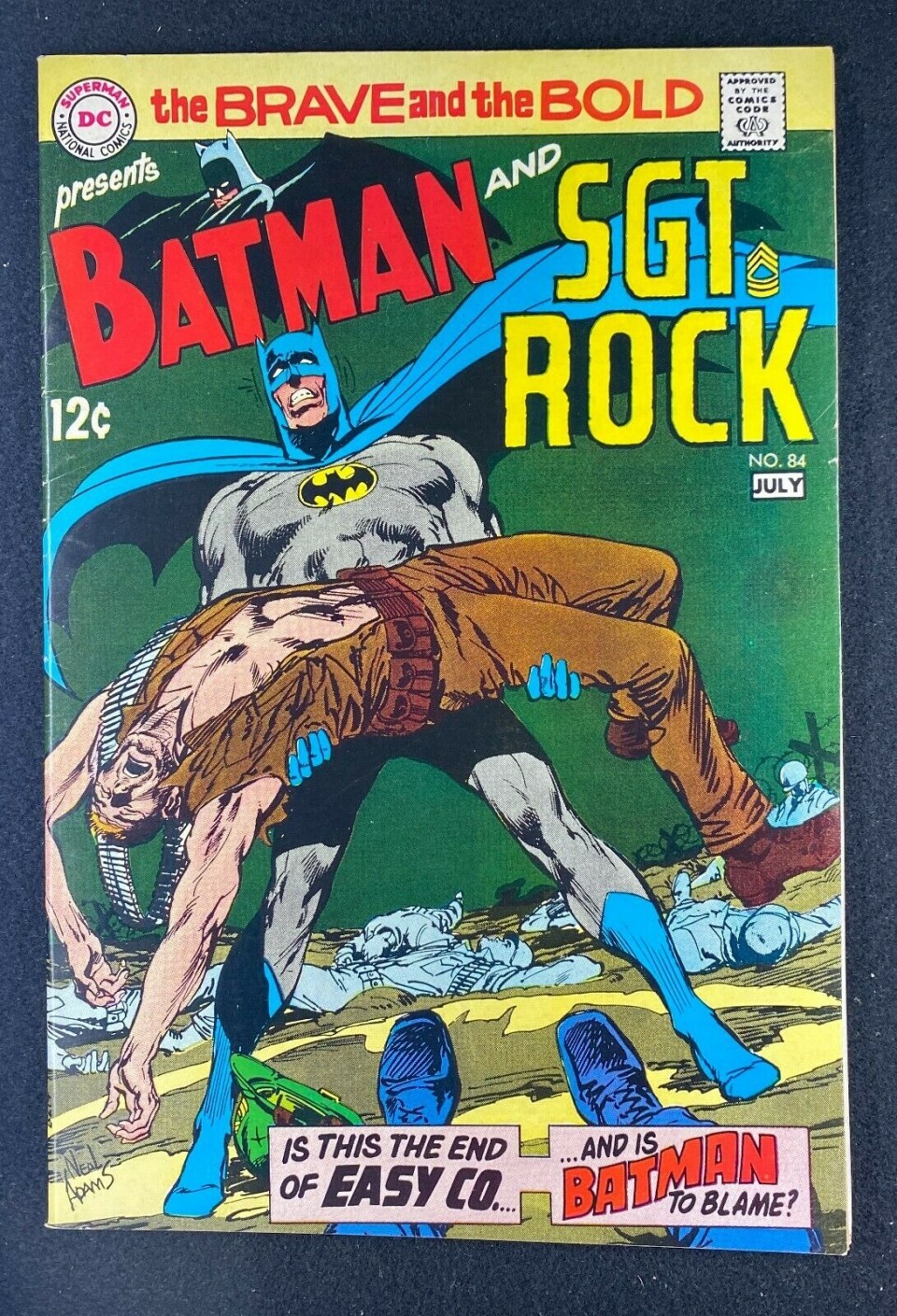 Brave and the Bold (1955) #84 FN+ (6.5) Batman Sgt. Rock Neal Adams ...