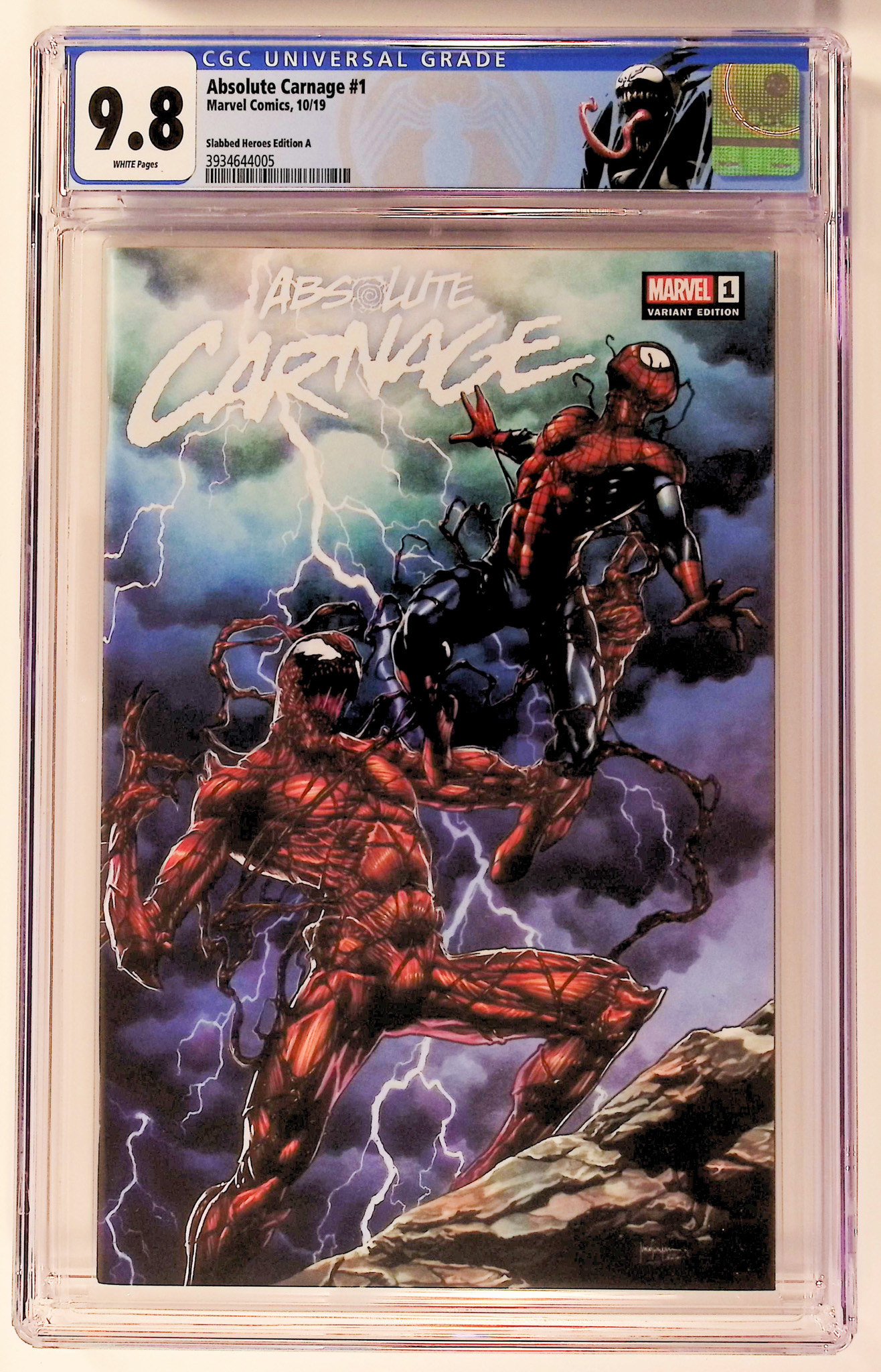 Absolute Carnage #1 (2019) CGC 9.8 Slabbed Heroes Edition A | Comic ...