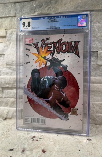 Venom #2A 1st Print CGC 9.8 2011 Moore Homage Amazing Spider-Man #300 ...
