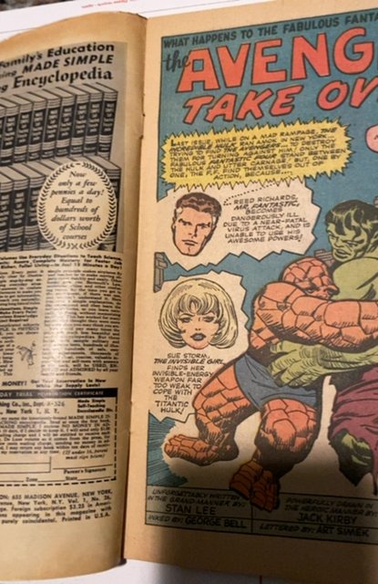 Fantastic Four #26 (1964)The avengers take on the Hulk-Faded/tanning ...