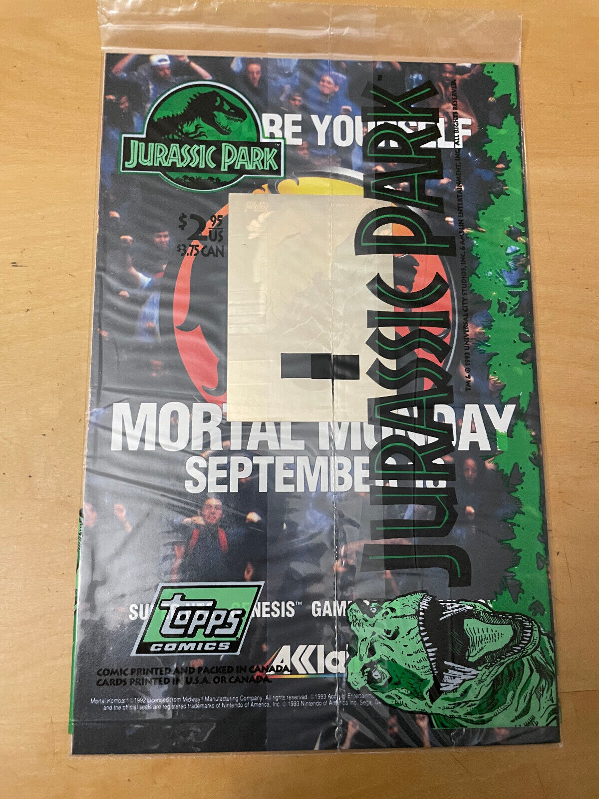 Jurassic Park 4 Topps Polybagged Official Movie Adaptation Holographic ...